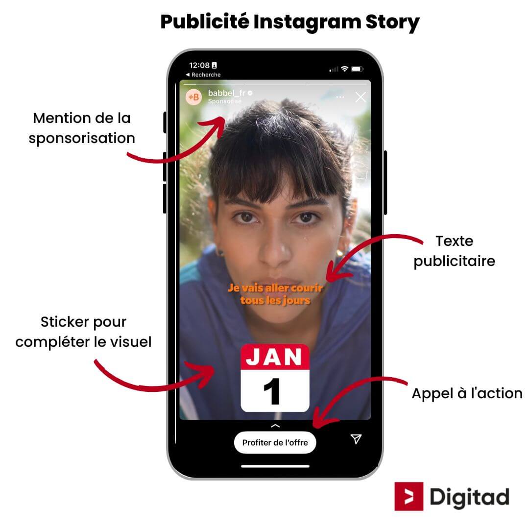 Instagram Story Ads pour faire exploser ta visibilité | Digitad
